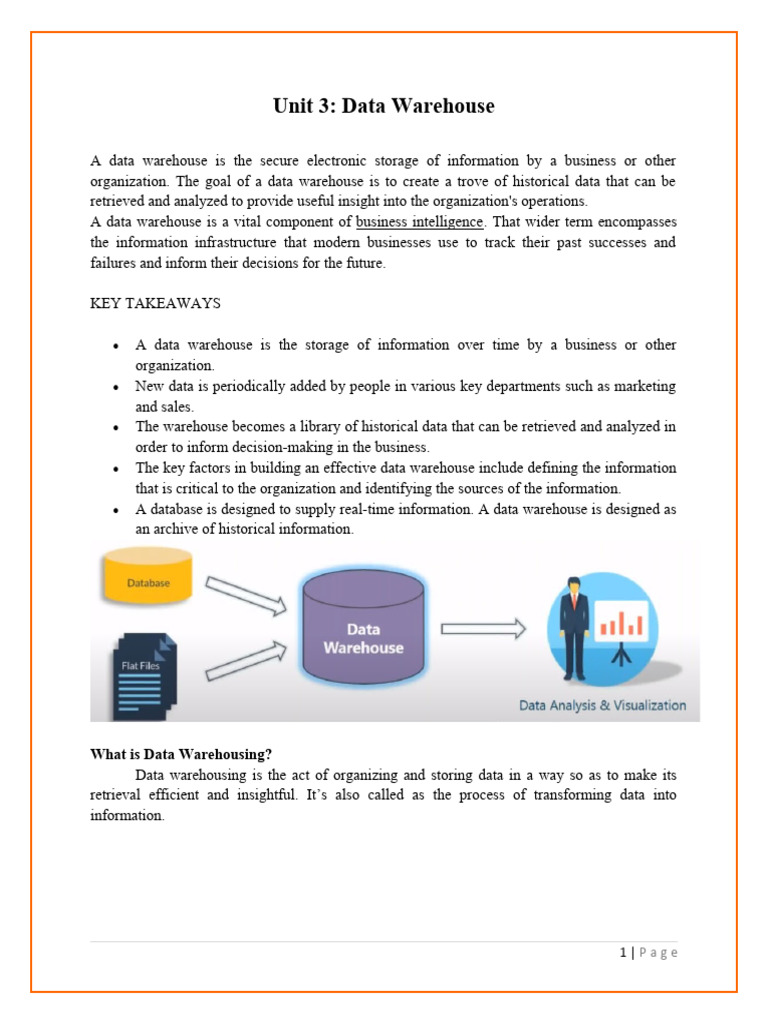 Data Warehouse | PDF
