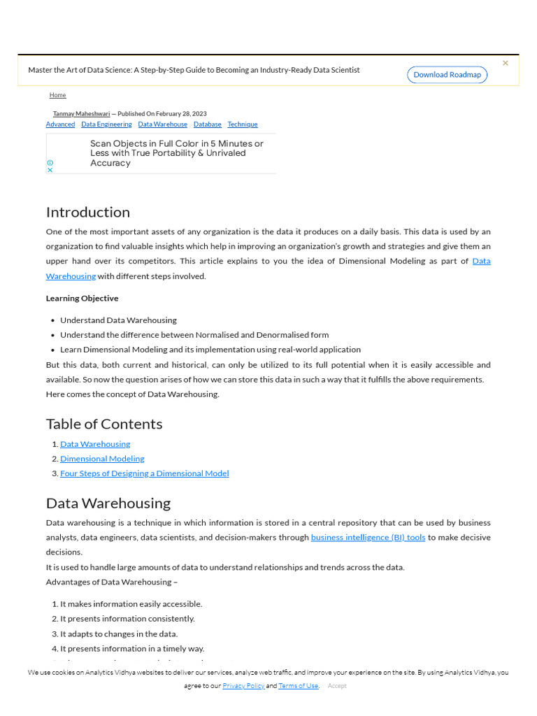 Dimensional Modeling - Different Steps of Designing | PDF