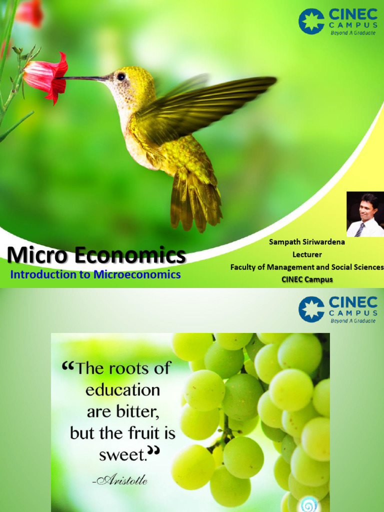 1 - Introduction to Microeconomics SCM | PDF 1 - Introduction to Microeconomics SCM | PDF