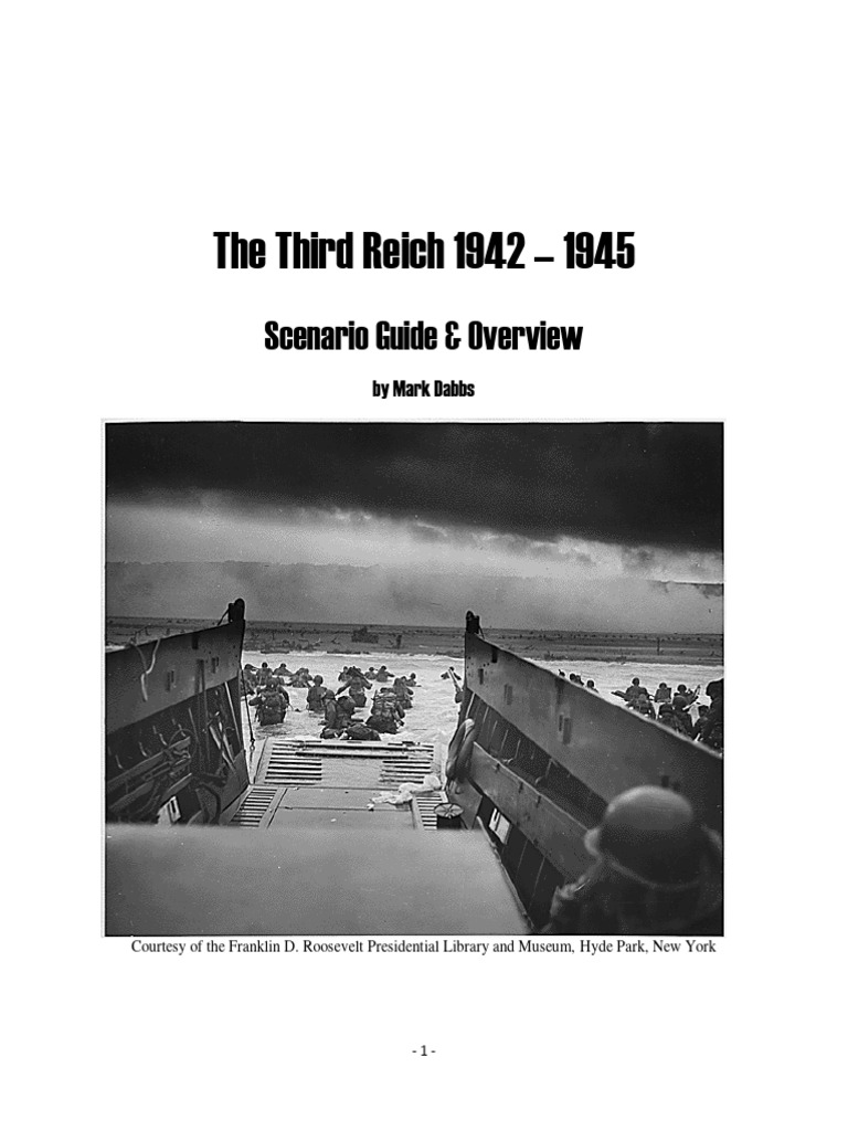 Third Reich Scenario Guide 1942-1945 | PDF | Division (Military) | Brigade