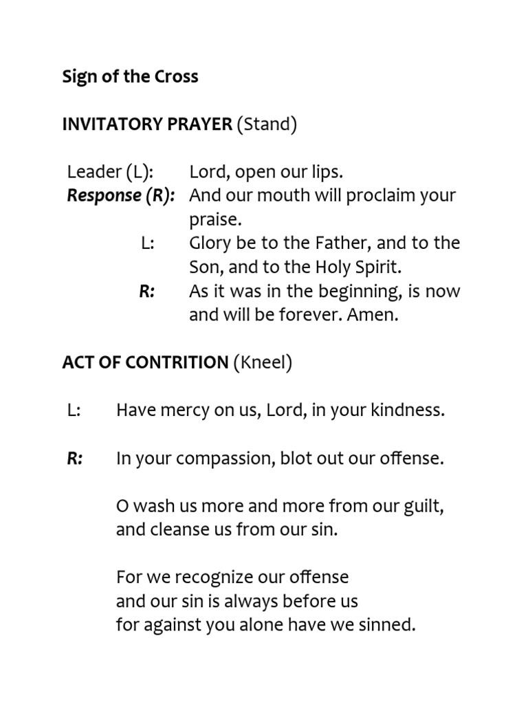 Sign of the Cross | PDF | Mercy | Jesus