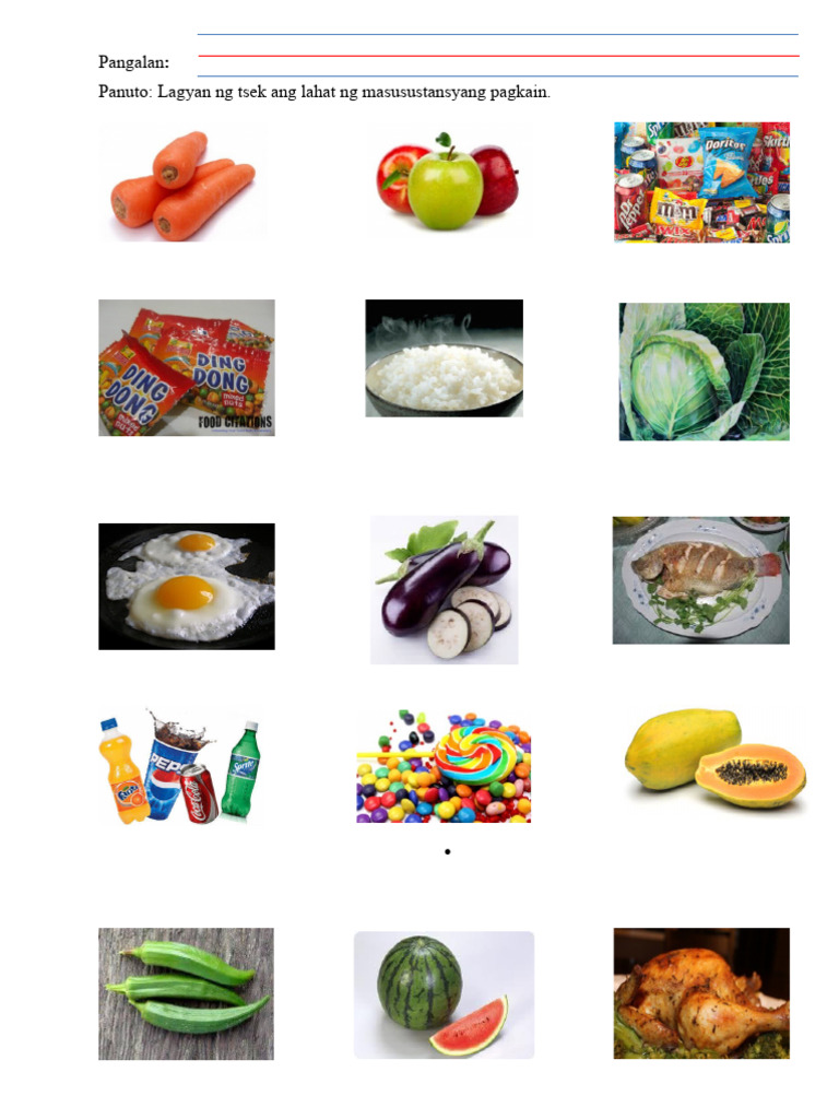 Masustansyang Pagkain | PDF