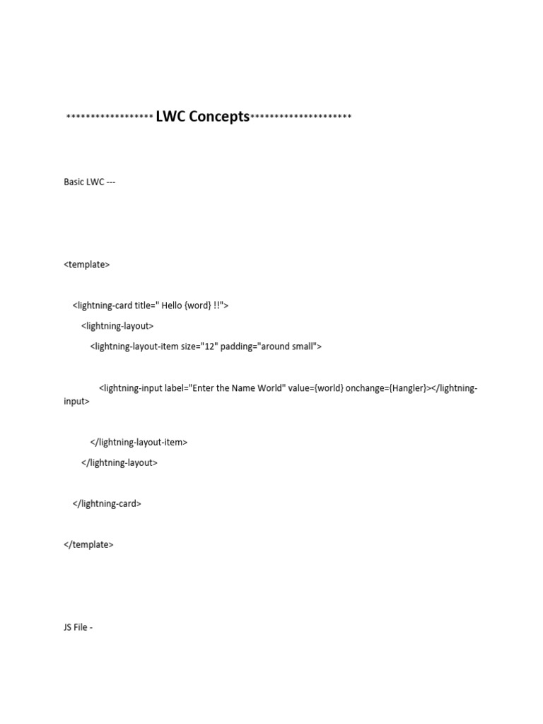 Lwc Imp Concepts V4 Pdf Constructor Object Oriented Programming 1361