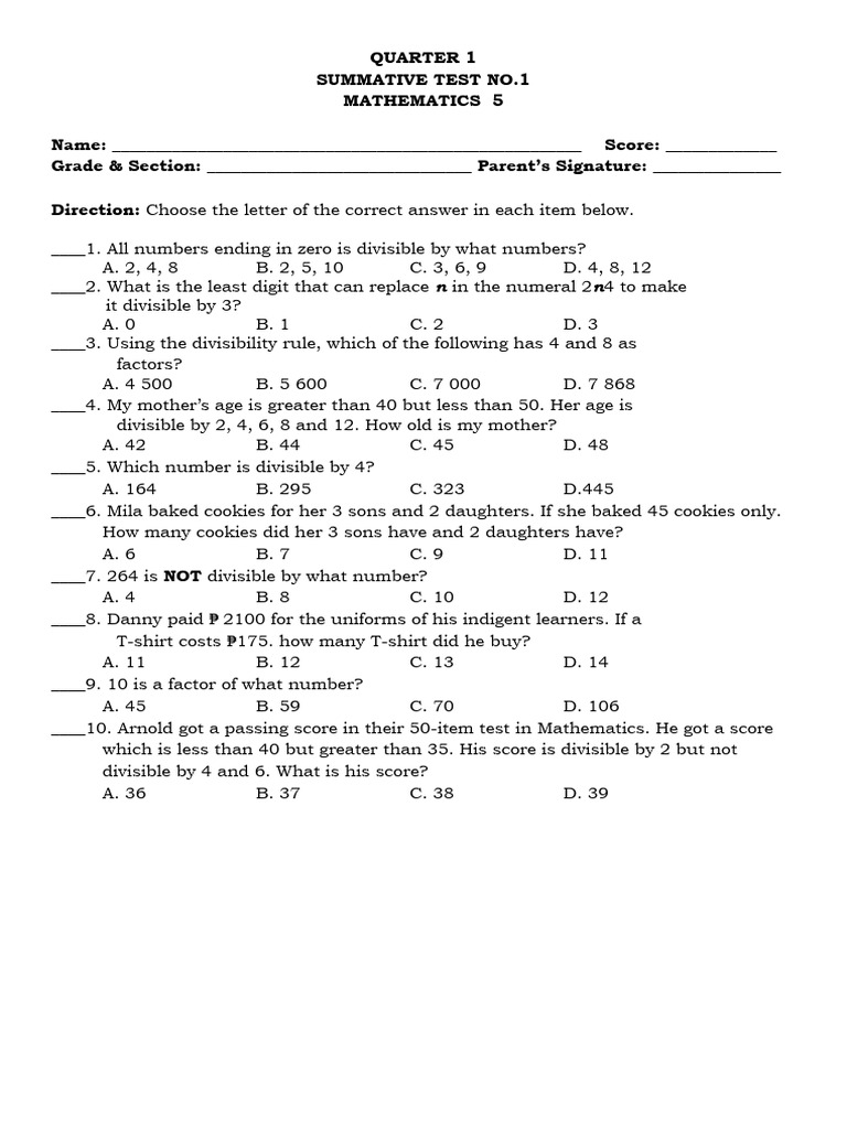 Mathematics ST1 | PDF | Learning | Cognition