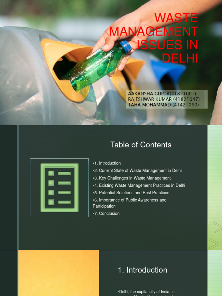 Waste Management Issues in Delhi | PDF