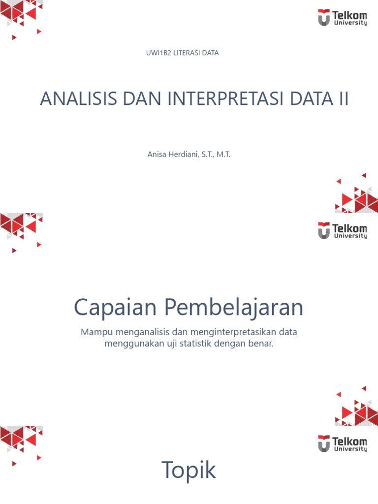 09 Analisis Dan Interpretasi Data II-NDN | PDF