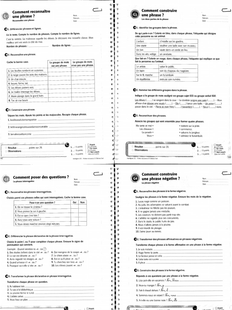 évaluation interlignes ce1 | PDF