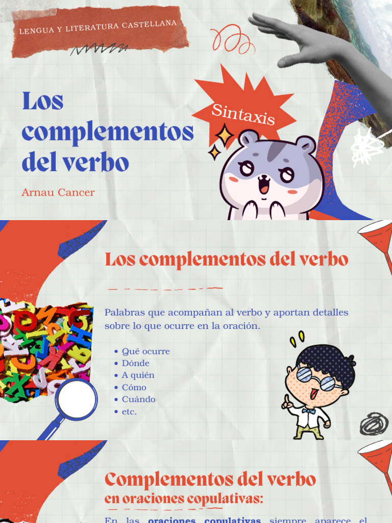 Complementos del Verbo en Sintaxis | PDF | Asunto (gramática) | Verbo