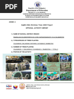 Accomplishment Report in Tree Planting | PDF