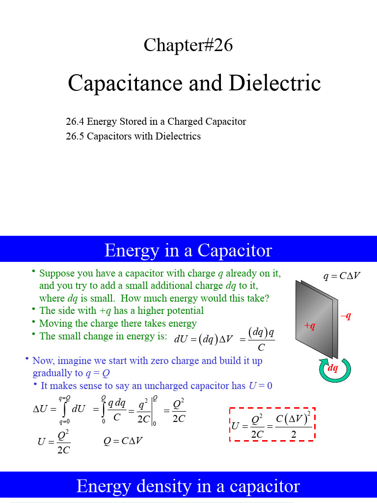 Capacitors Lecture 3.ppt | PDF | Capacitor | Capacitance