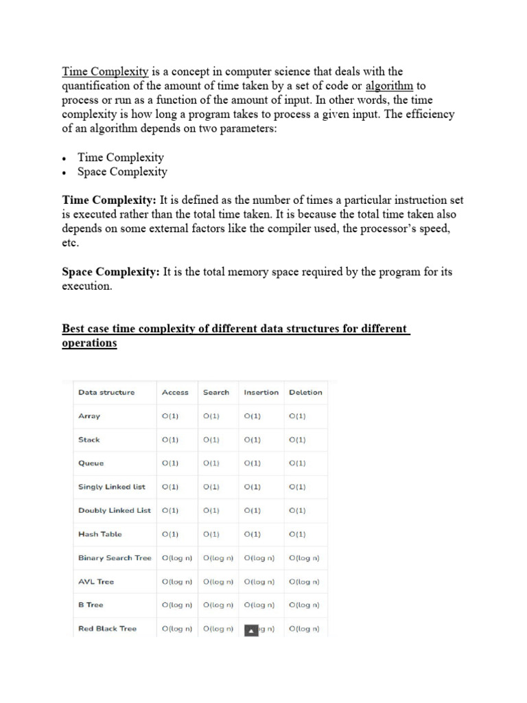Time Complexity | PDF