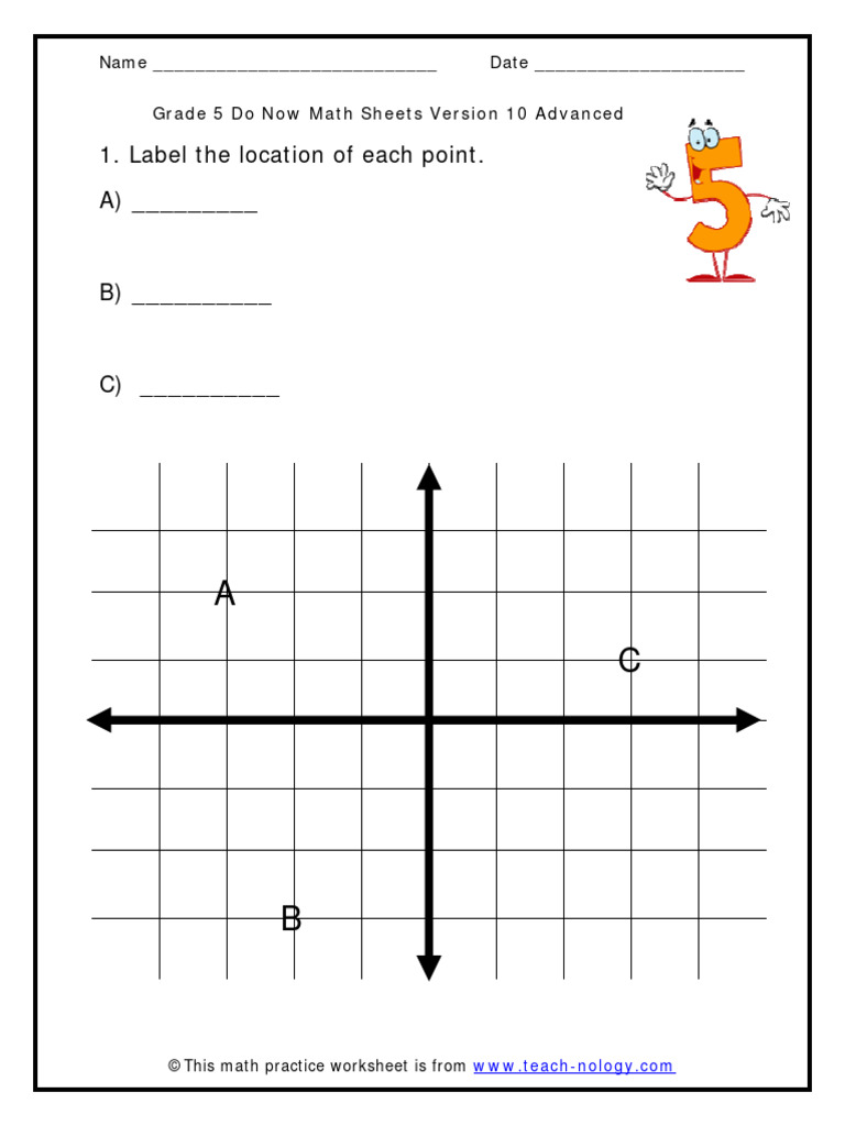 Locating Coordinate Points | PDF
