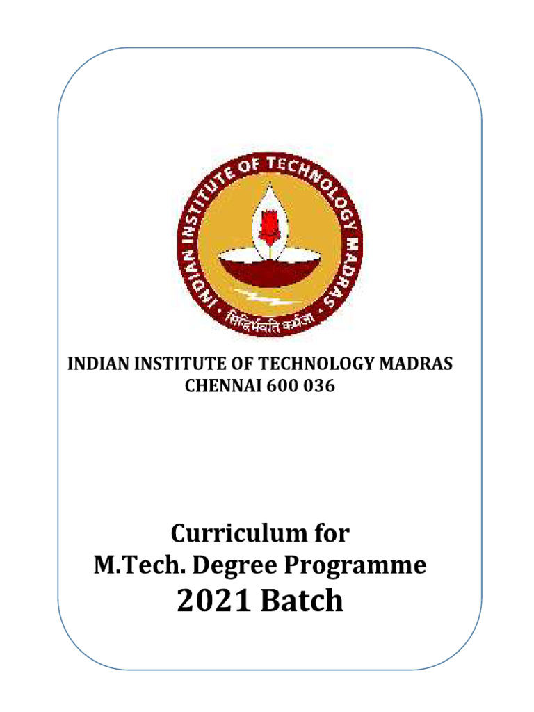 IITM MTech | PDF
