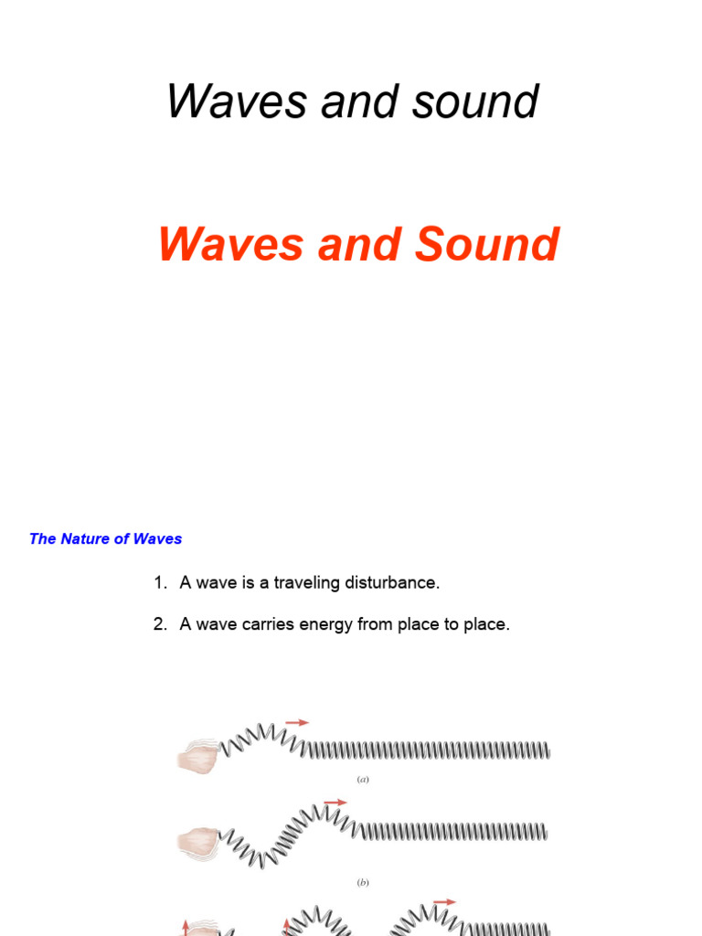 Waves and Sounds | PDF