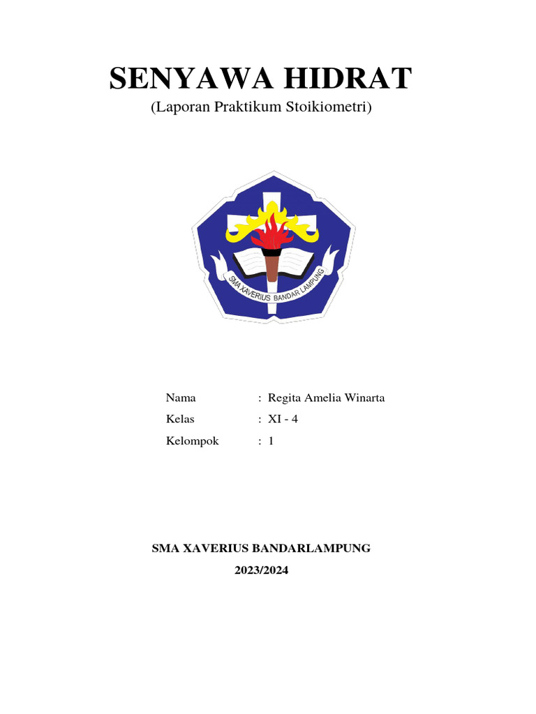 Laporan Praktik Senyawa Hidrat | PDF