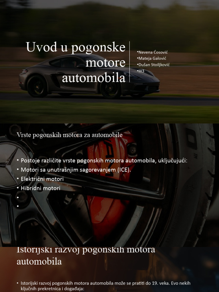 Pogonski motori automobila 1 | PDF