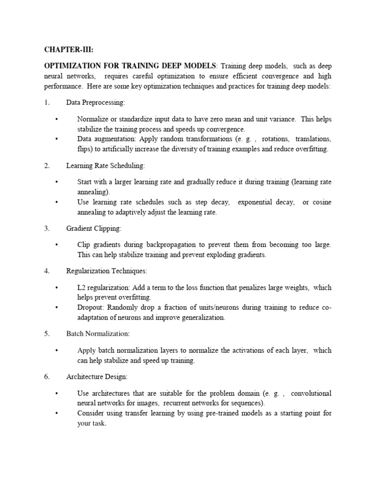 Deep Learning - Unit Iii | PDF