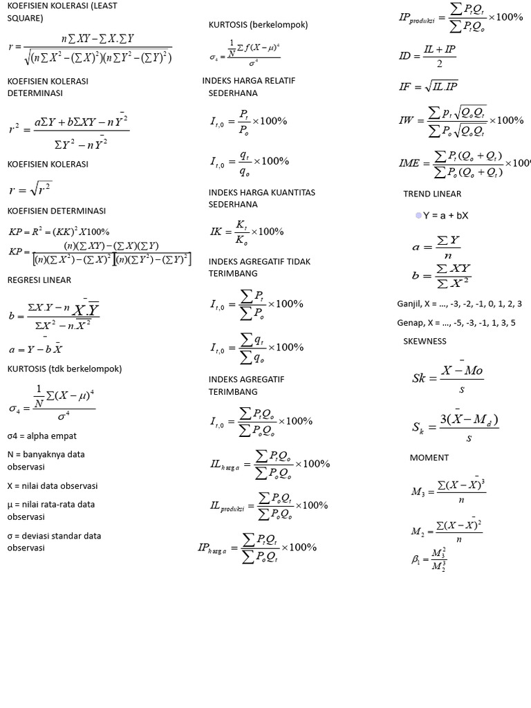 rumus statistika | PDF
