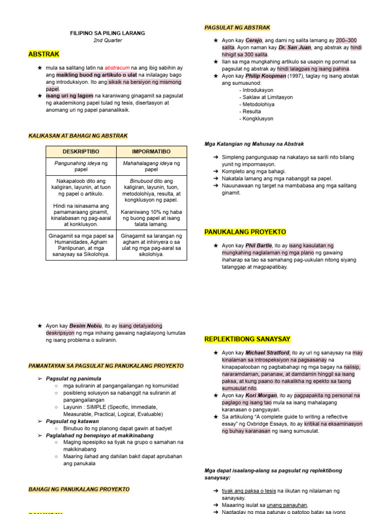 FPL Reviewer 2nd Quarter | PDF