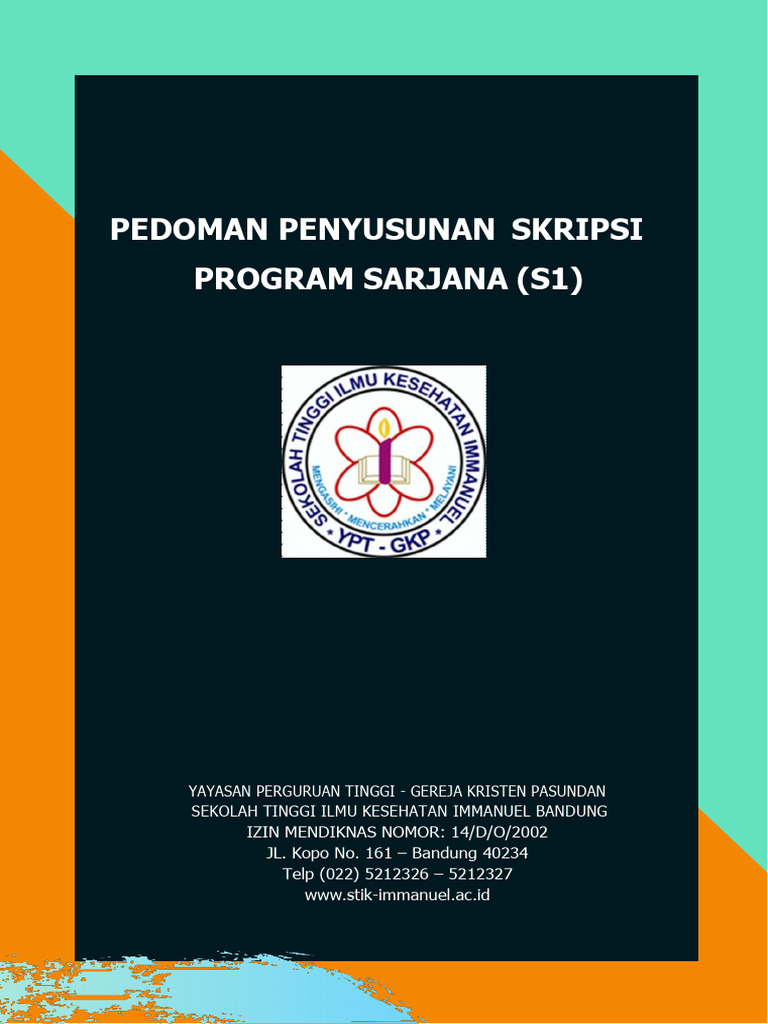 Pedoman Skripsi Prodi S1 STIK Immanuel Bandung | PDF | Karier & Perkembangan | Seni