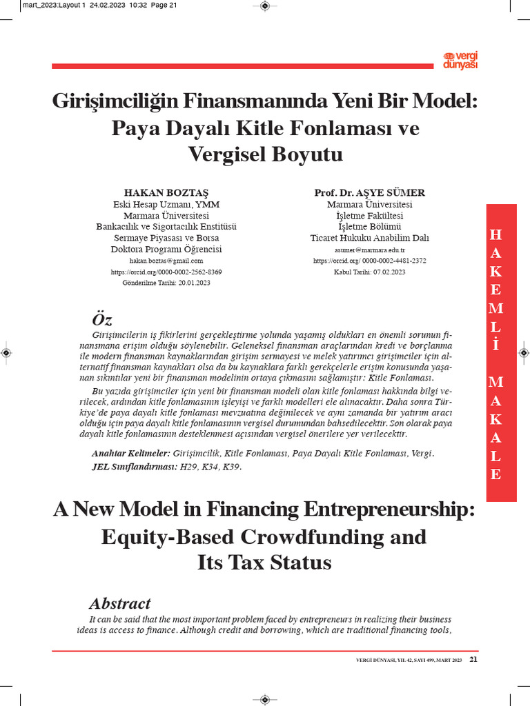 Kitle Fonlama Vergi | PDF