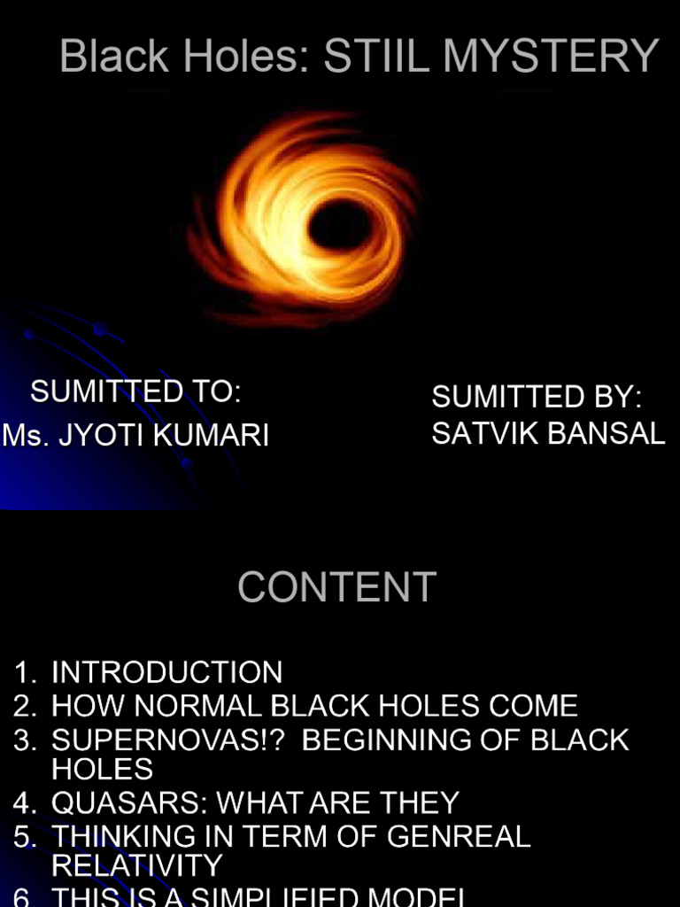 Black Holes | PDF