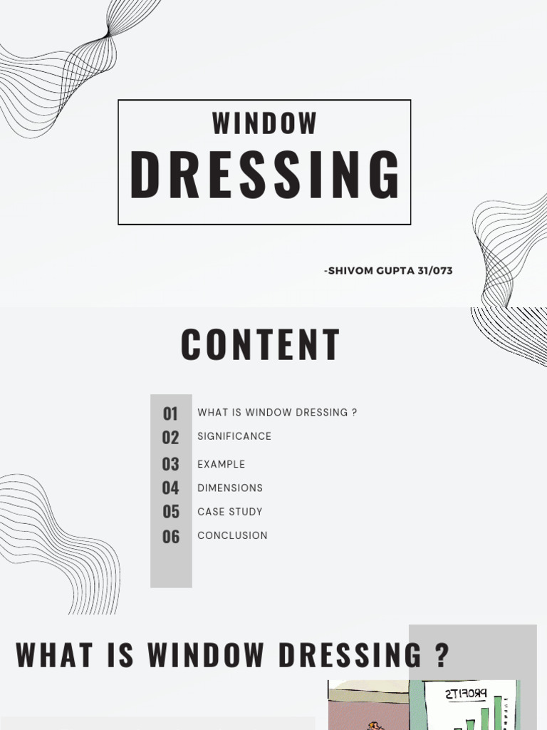 Window Dressing | PDF