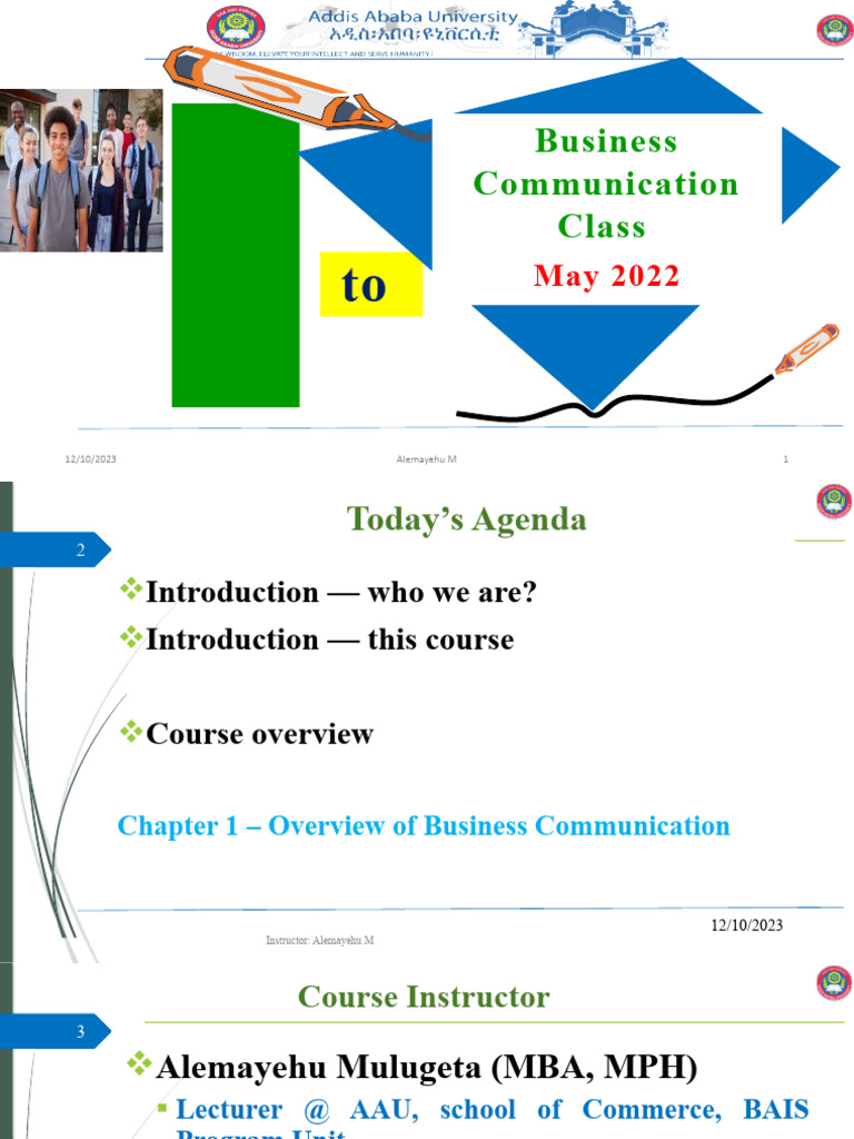 Business Communication - Lecture | PDF | Communication | Nonverbal ...