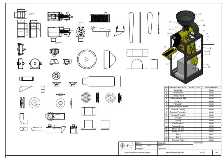 Tubes Mesin Penggiling Padi - 1 (1) - Layout2 | PDF