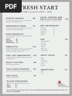 New Cappello Menu | PDF | Hamburgers | Salad