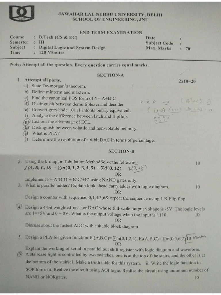 DLD Endsem Paper | PDF