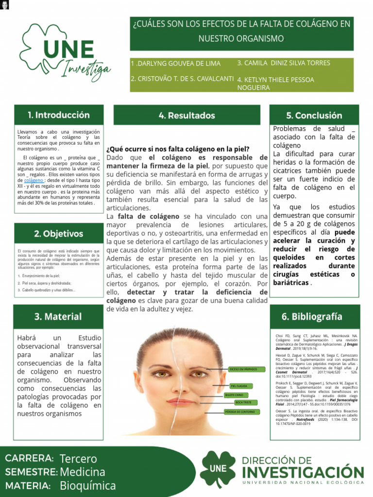 Modelo de Poster Bioquimica | PDF | Articulación | Colágeno