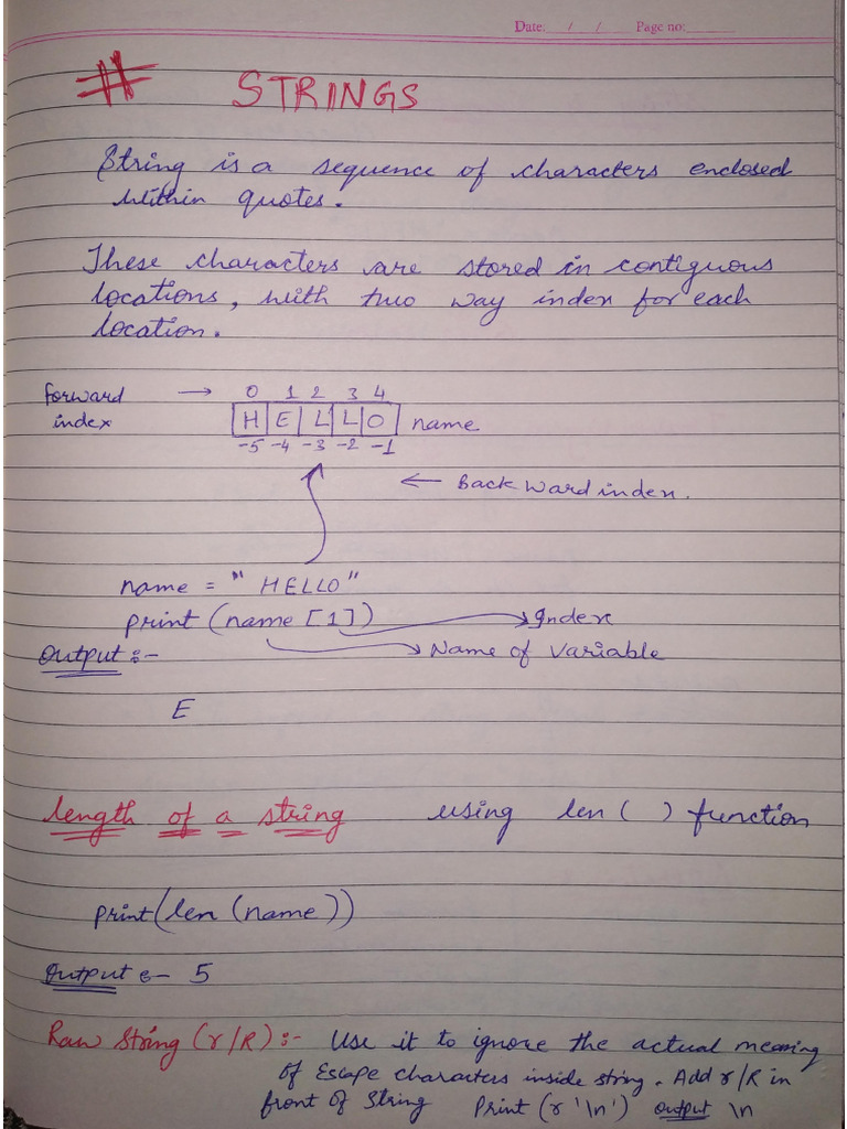 G Strings in Python | PDF