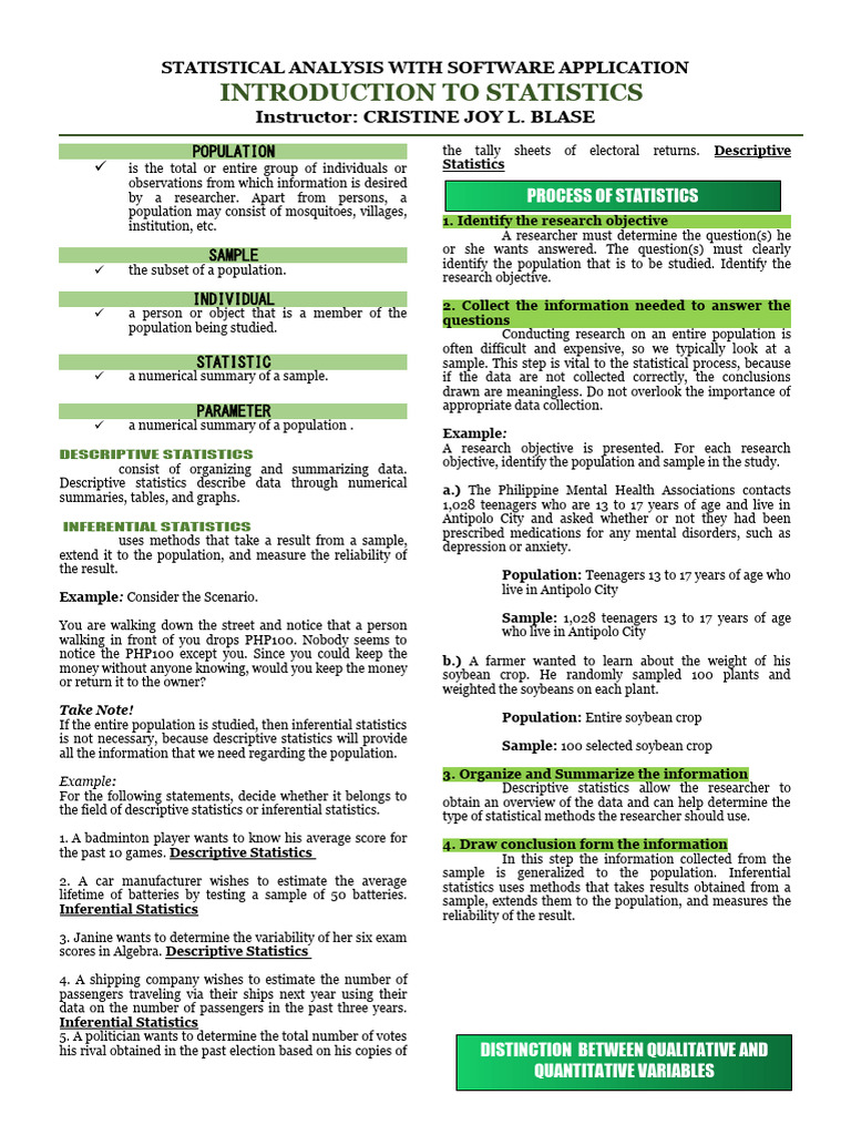 IT (INTRO OF STATS) B5.docx 2 | PDF | Level Of Measurement | Statistics