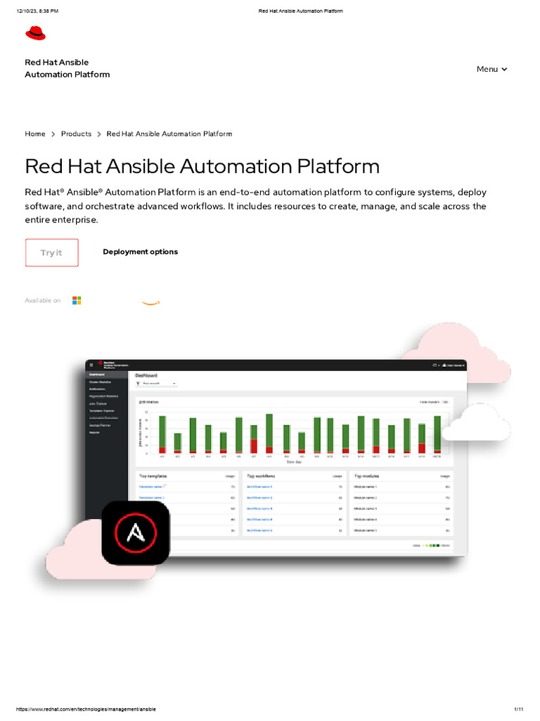 Red Hat Ansible Automation Platform | PDF | Cloud Computing | Red Hat