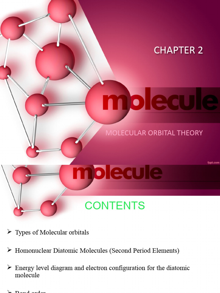 Molecular Orbital Theory Guide | PDF | Molecular Orbital | Molecules