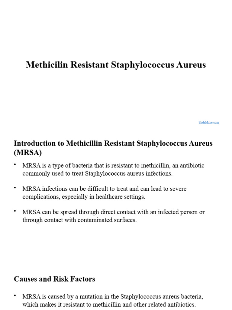 Methicilin Resistant Staphylococcus Aureus | Download Free PDF | Methicillin Resistant ...