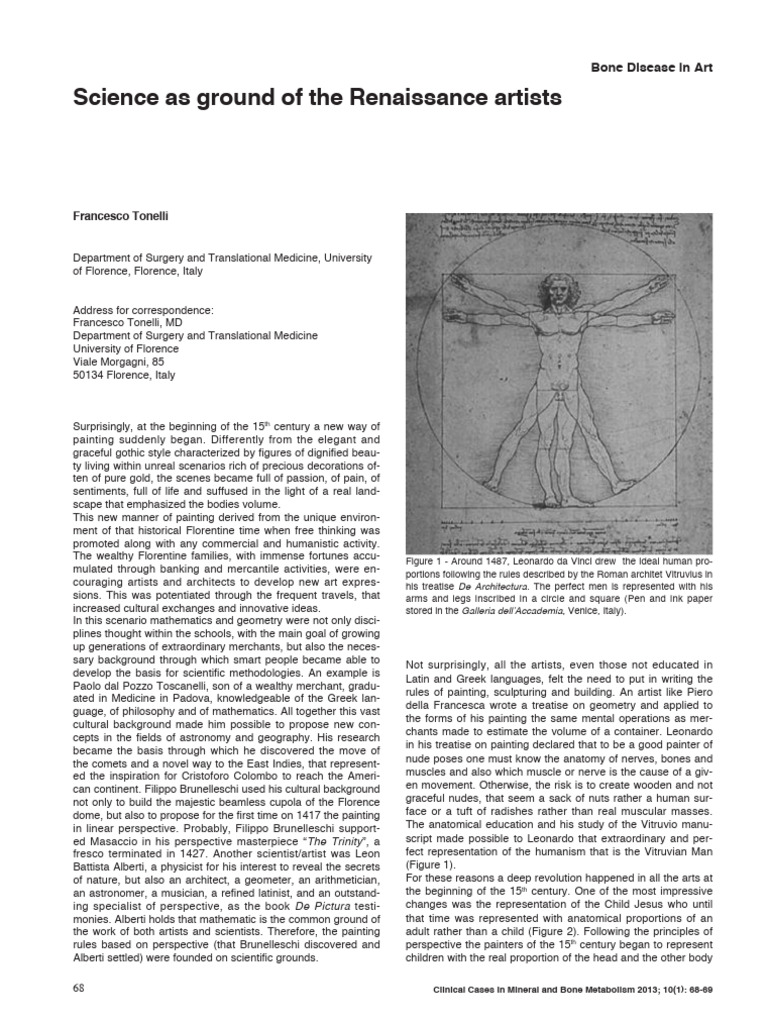 Science As Ground of The Renaissance Artists | PDF