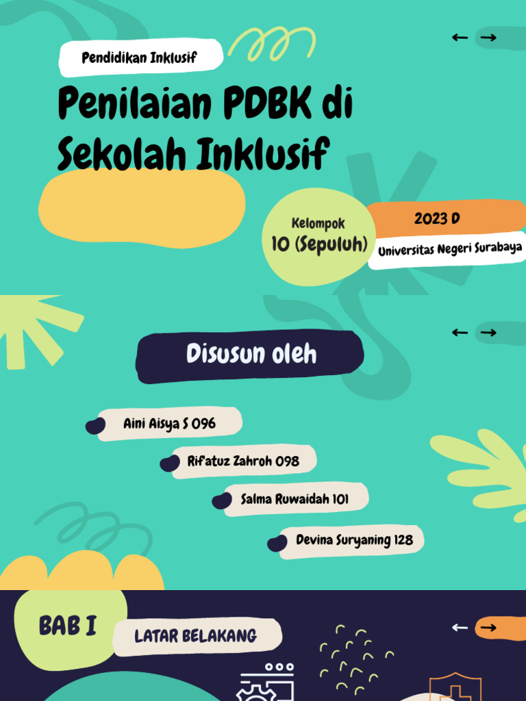 Penilaian PDBK Di Sekolah Inklusif Kel 10 | PDF
