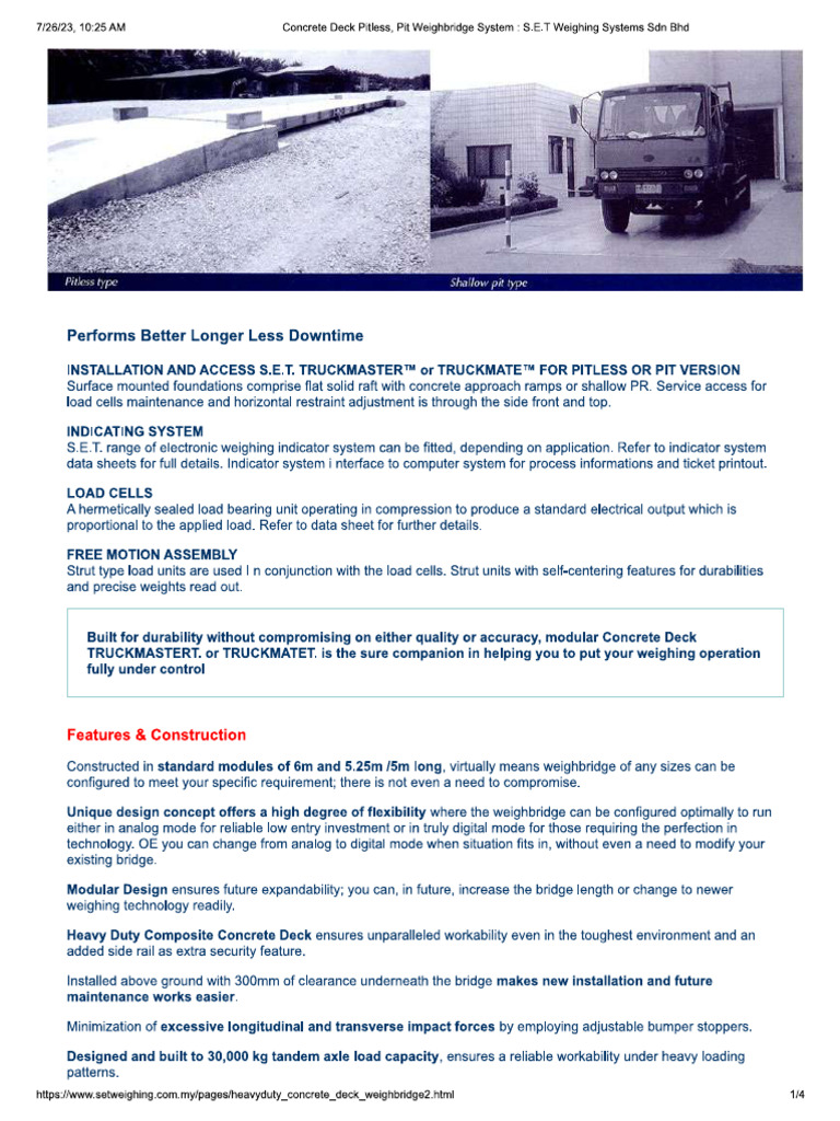 Weighbridge 01 | PDF