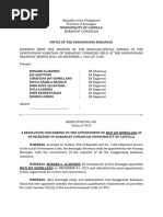 Resolution Realignment Sample Format | PDF | Philippines