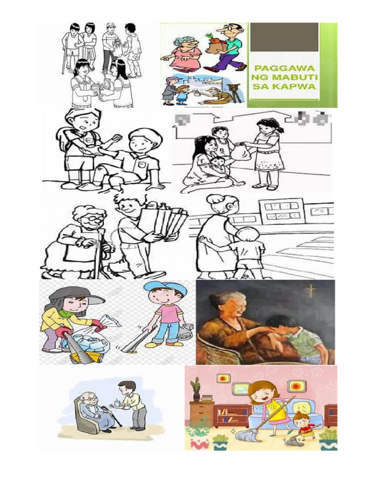 Larawan NG Nagpapakita NG Pagkalinga at Pagtulong Sa Kapwa | PDF
