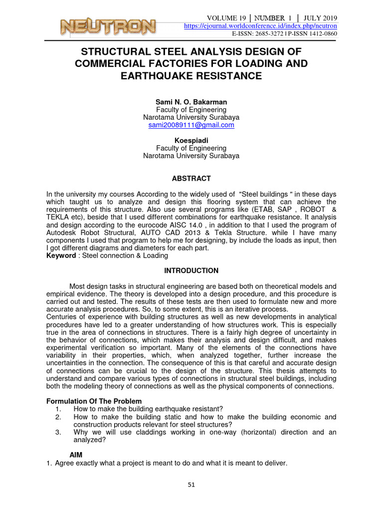 2019-Structural Steel Analysis Design of Commercial Factories For ...