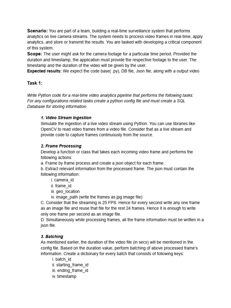 Data Engineer Intern Assignment | PDF | Information | Databases Data Engineer Intern Assignment | PDF | Information | Databases