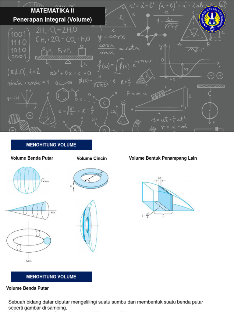 Penerapan Integral - Volume | PDF