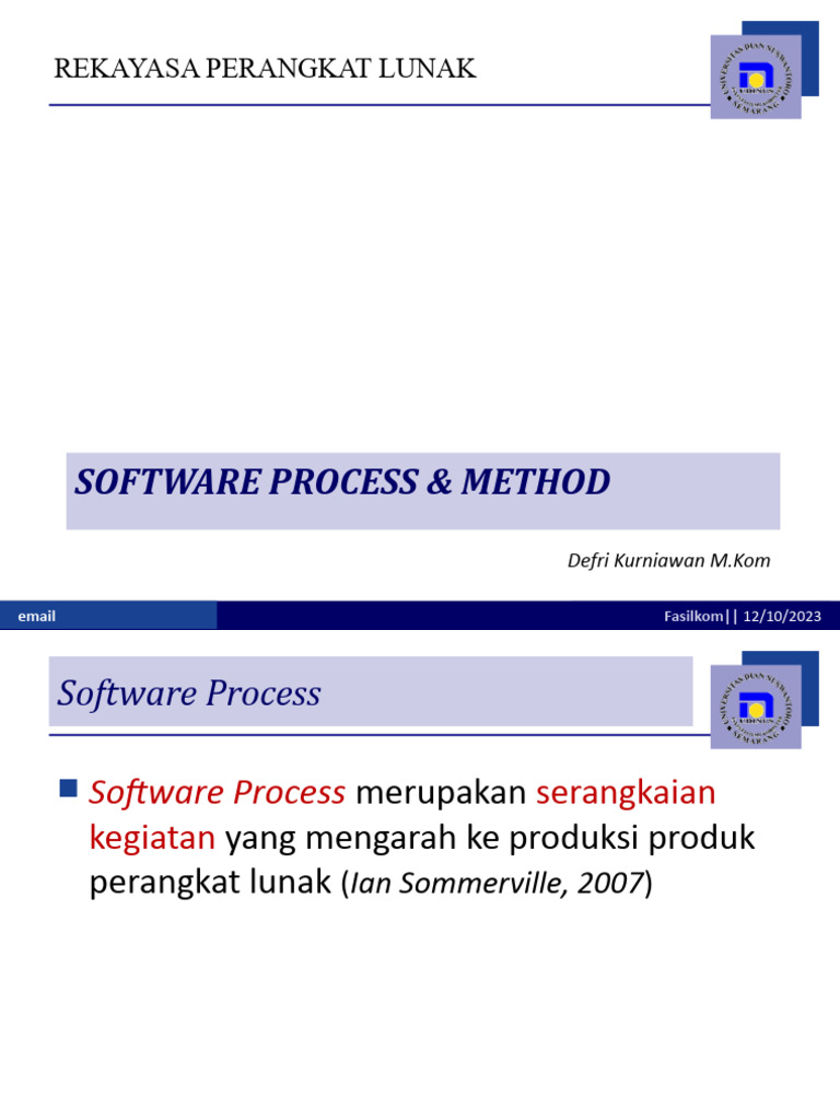 Materi 3 - SOFTWARE PROCESS | PDF | Komputer