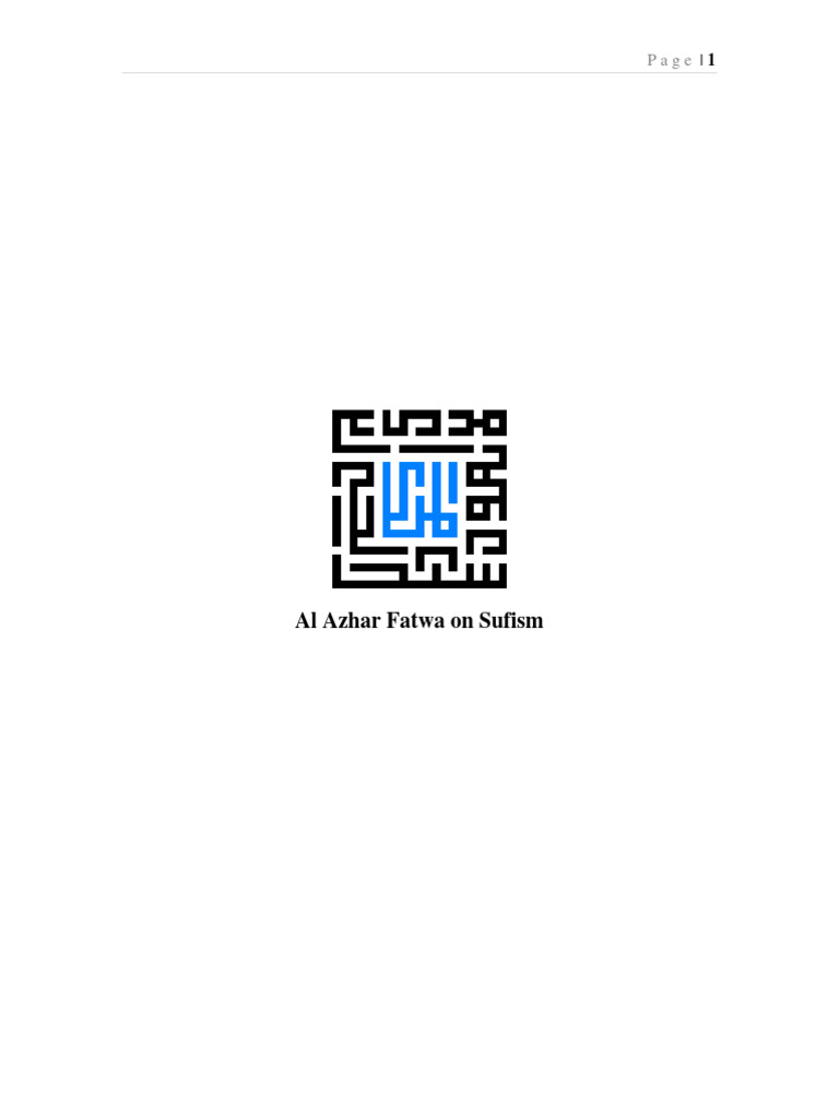 Al Azhar's Fatwa on Sufism | PDF | Religion & Spirituality