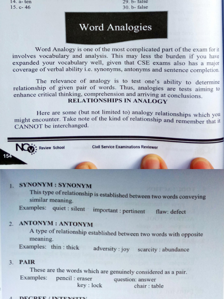 Word Analogy - Cse | PDF