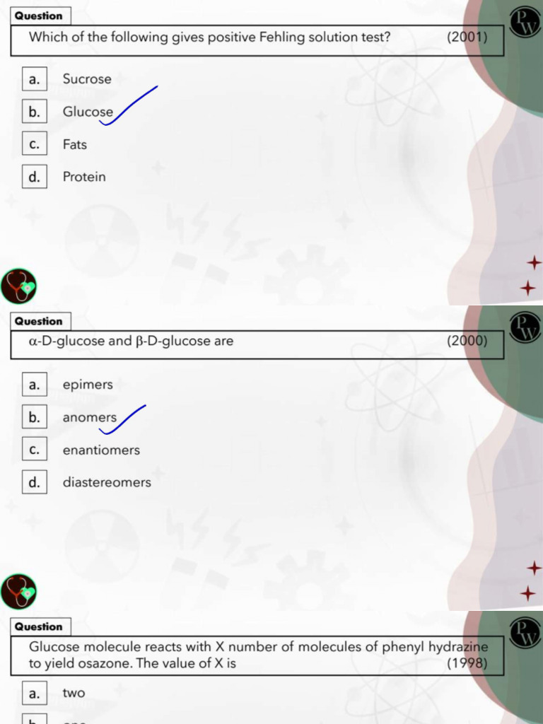Biomolecule Questions | PDF
