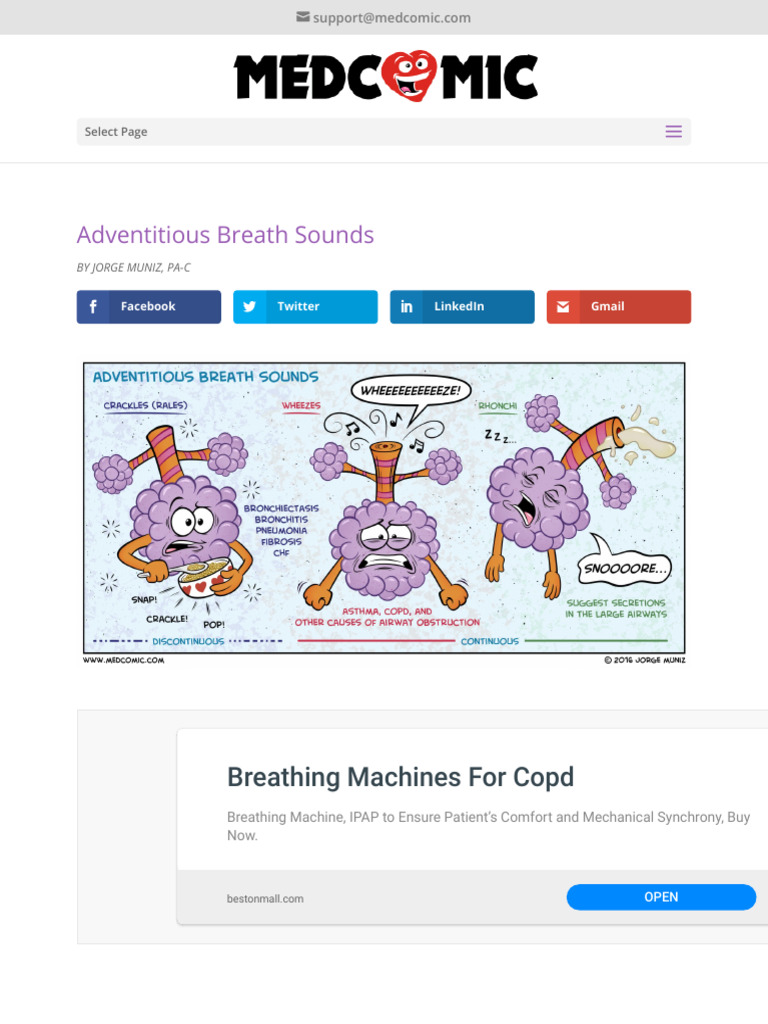 Adventitious Breath Sounds - Medcomic | PDF